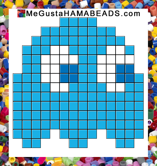 MeGustaHAMABEADS.com: Patrones Hama Beads Pac-man parte 2