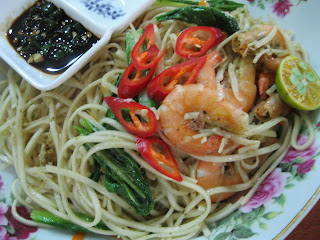 Mee Lidi Goreng Hijau