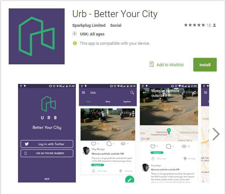 Introducing the Urb - Better Your City App.