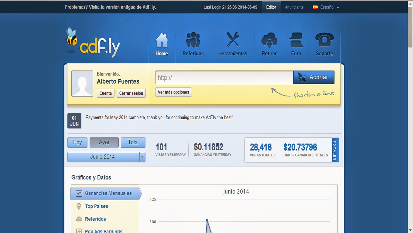 Ganar Dinero Con Adfly Rápido y Fácil: ¿Qué es Adfly?