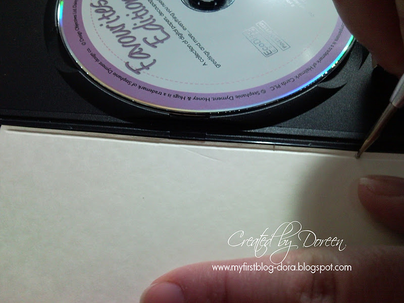 Especially For You Cards: Embossing a straight line without a score board