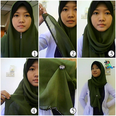Tutorial: Tudung Bawal Versi Zaman Sekarang - Pelangi Isya