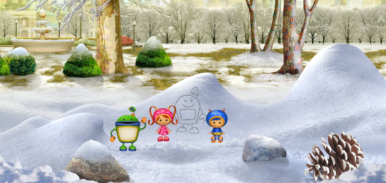 Paws As Hands: BACKGROUND DESIGN _ Team Umizoomi
