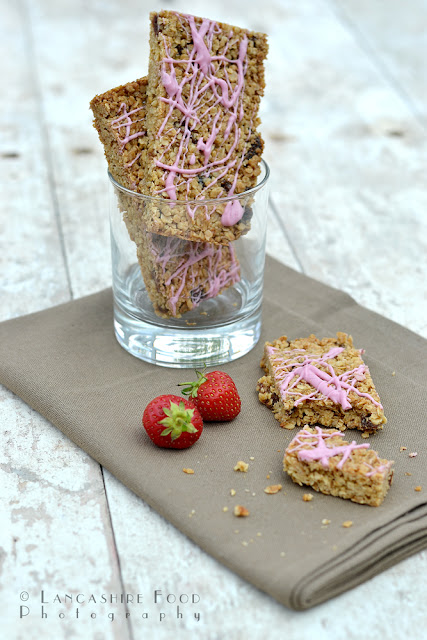 Lancashire Food: Double Strawberry Flapjacks