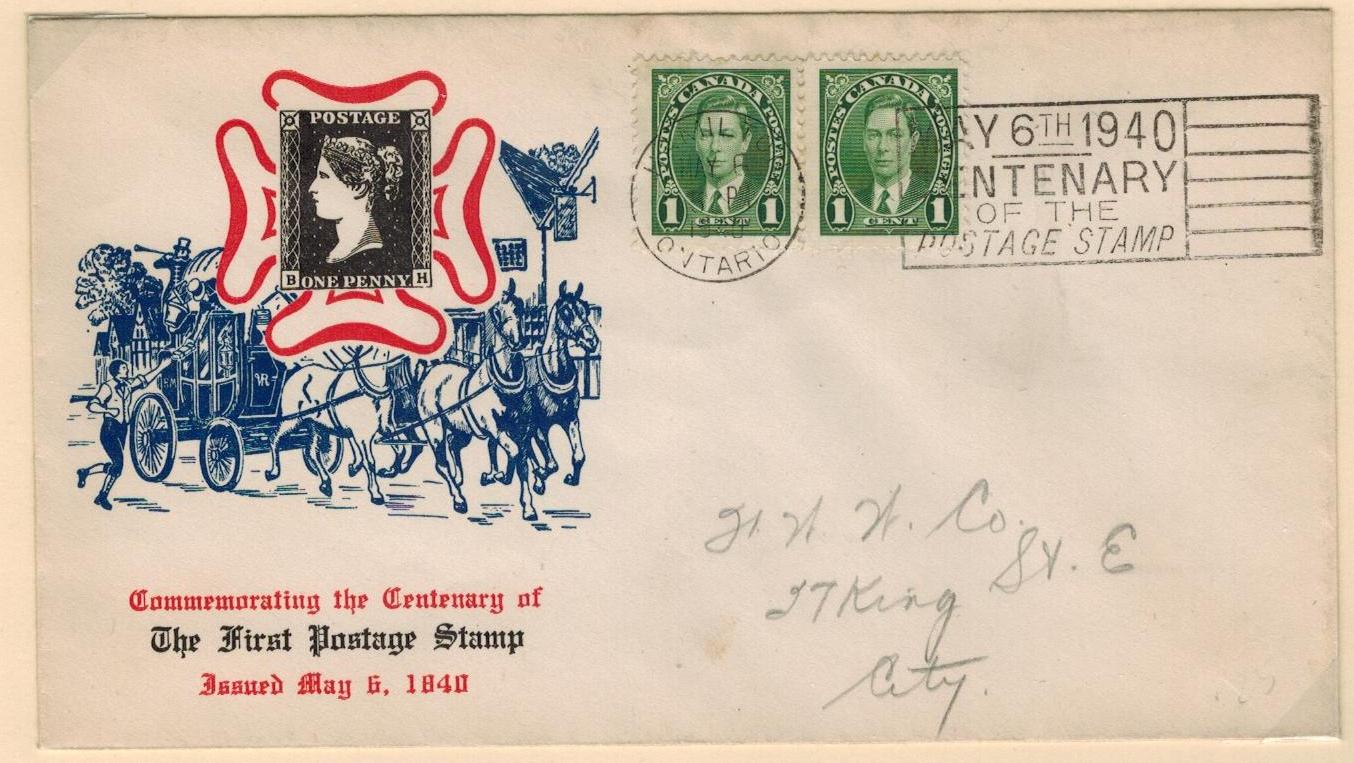 Postal History Corner: 1940 Centennial of First Adhesive Postage Stamp