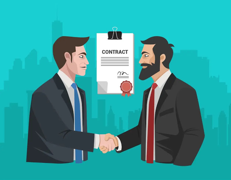 Man Handshaking With Integrity Illustration