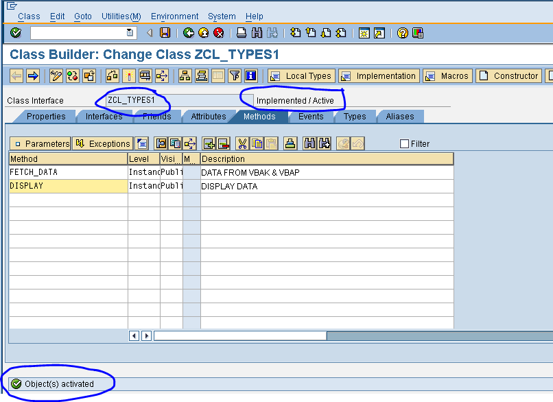 SAP TECH: Global Class : Types