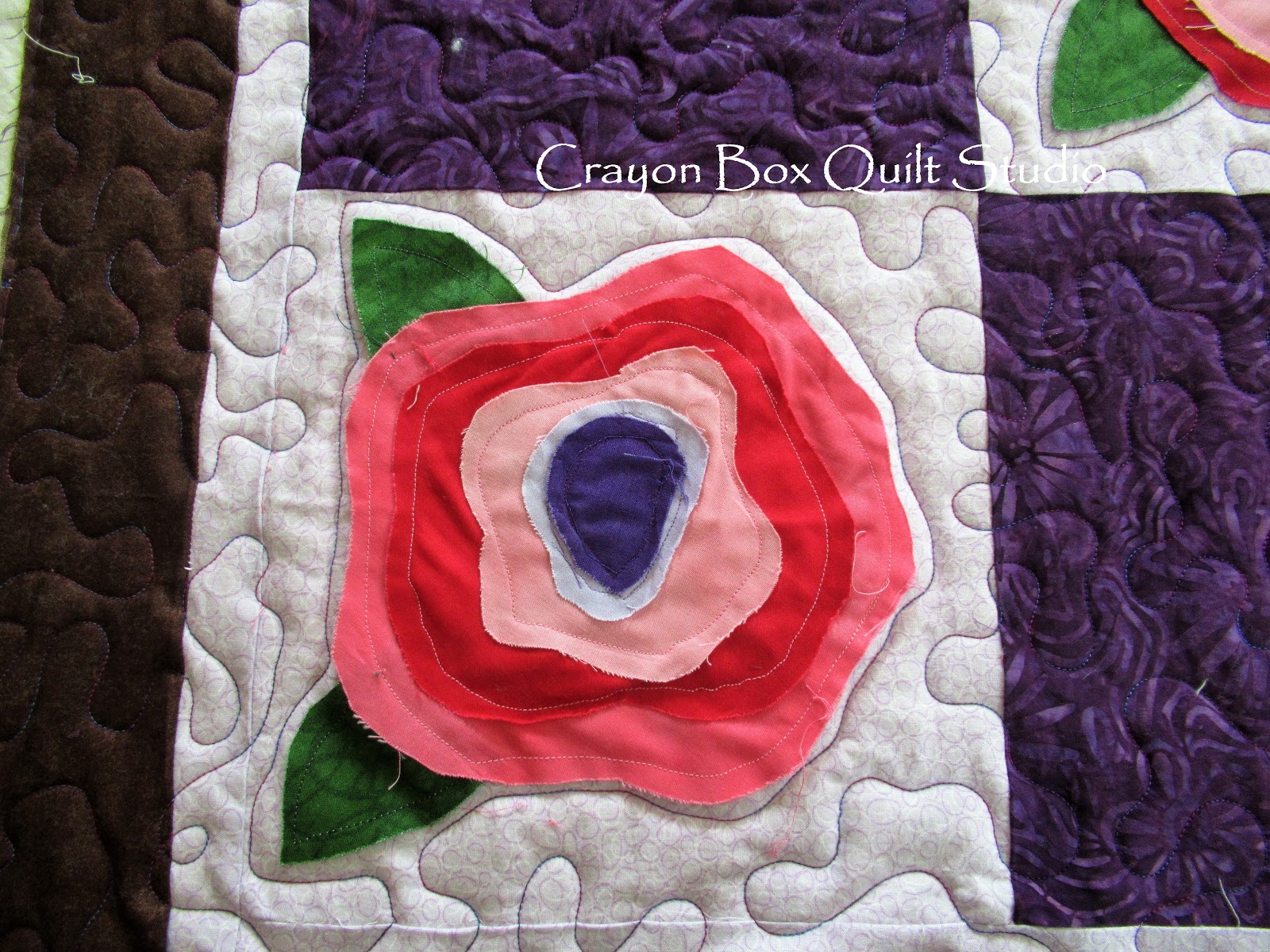 Crayon Box Quilt Studio: Marylou's French Roses quilt