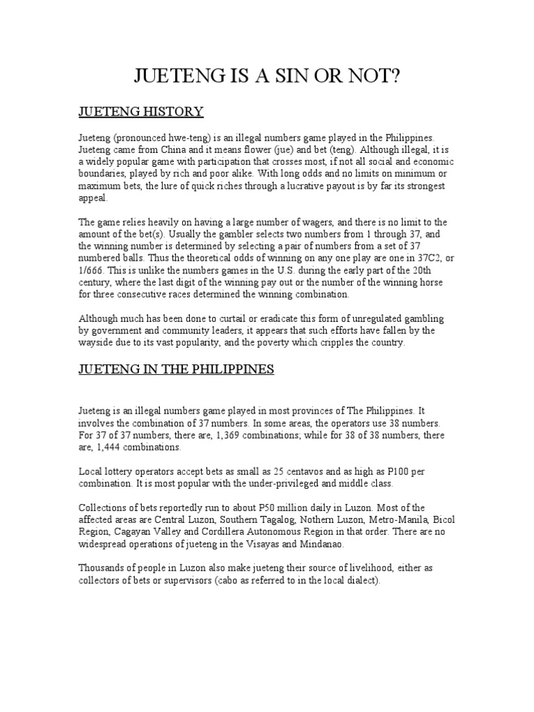 jueteng - philippin news collections