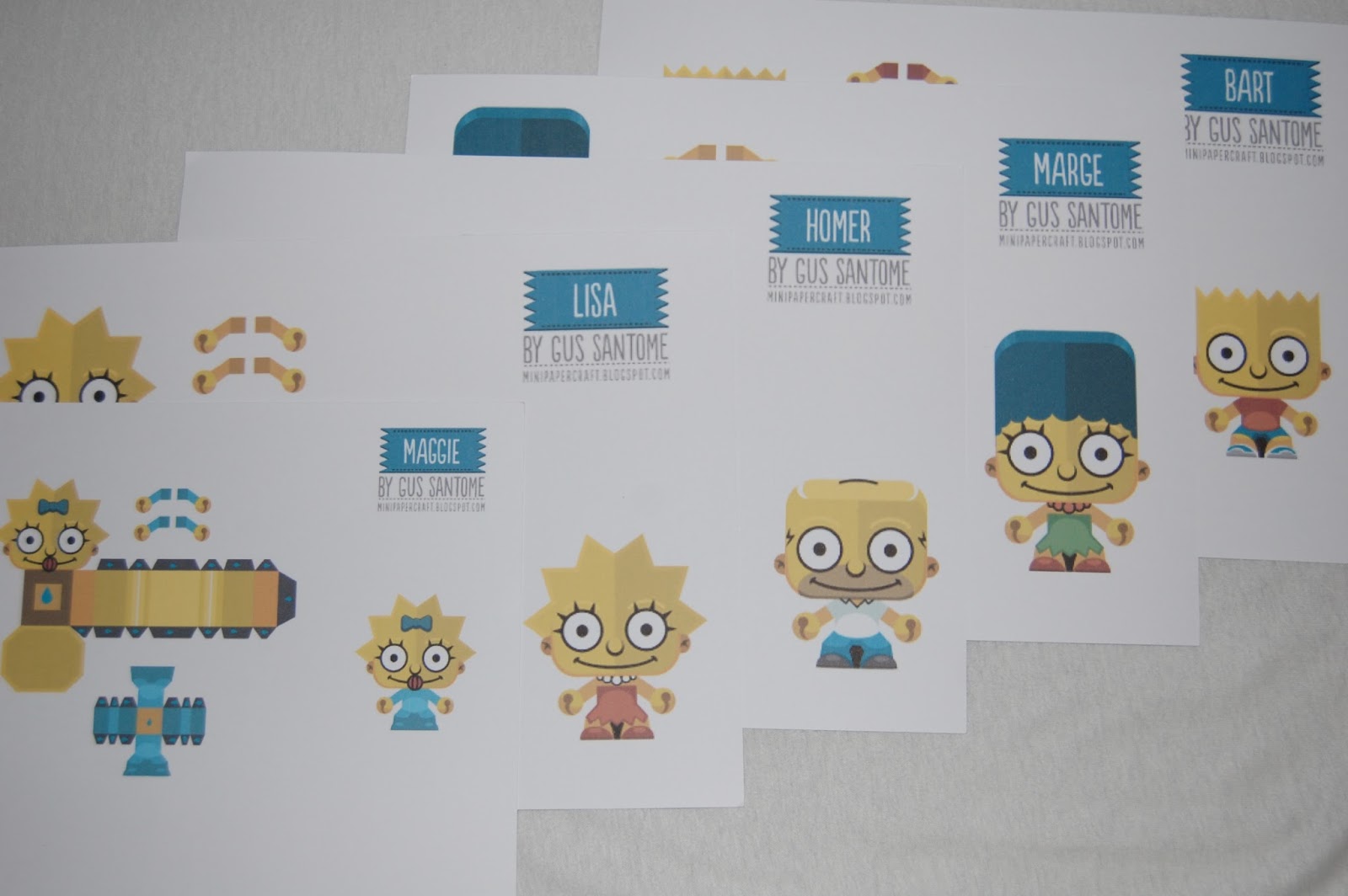 Meine Papercraft Sammlung : Die Simpsons Papercraft