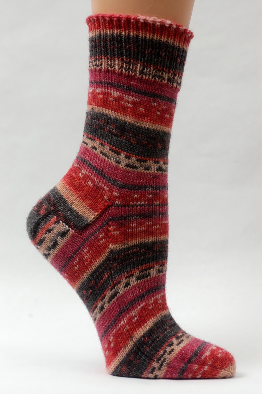 Math4Knitters: Step Up Socks, Toe Up