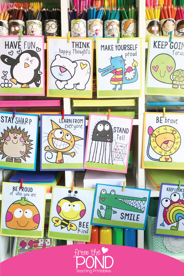 Cute Classroom Posters Set 3 | From the Pond