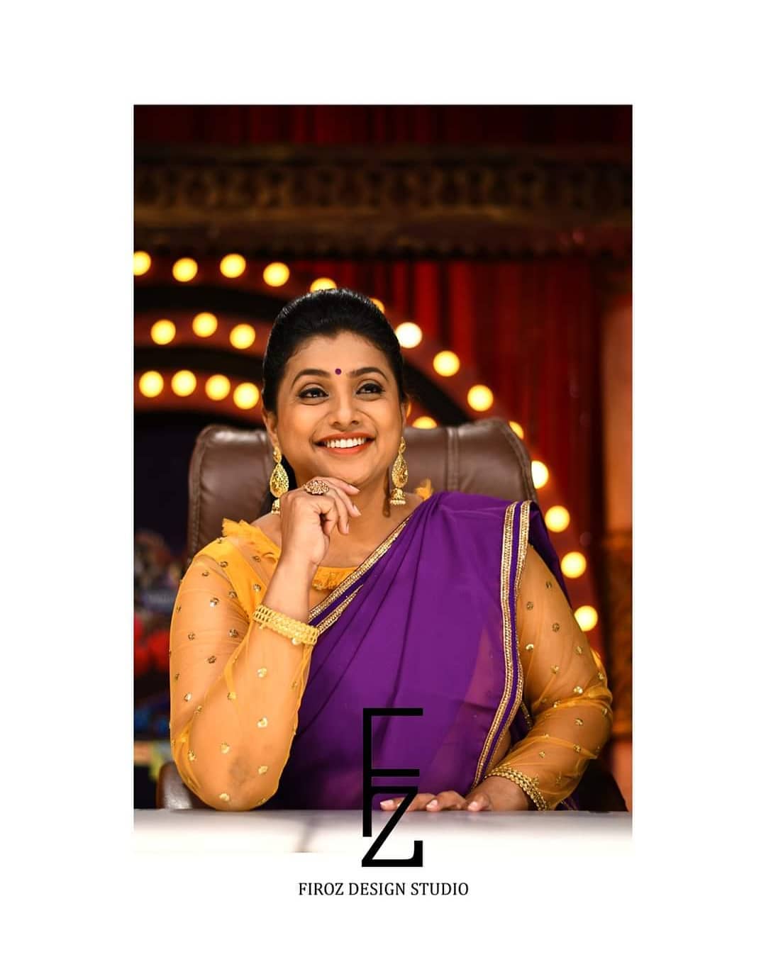 Actress Roja Selvamani In Stunning Photoshoot In Saree