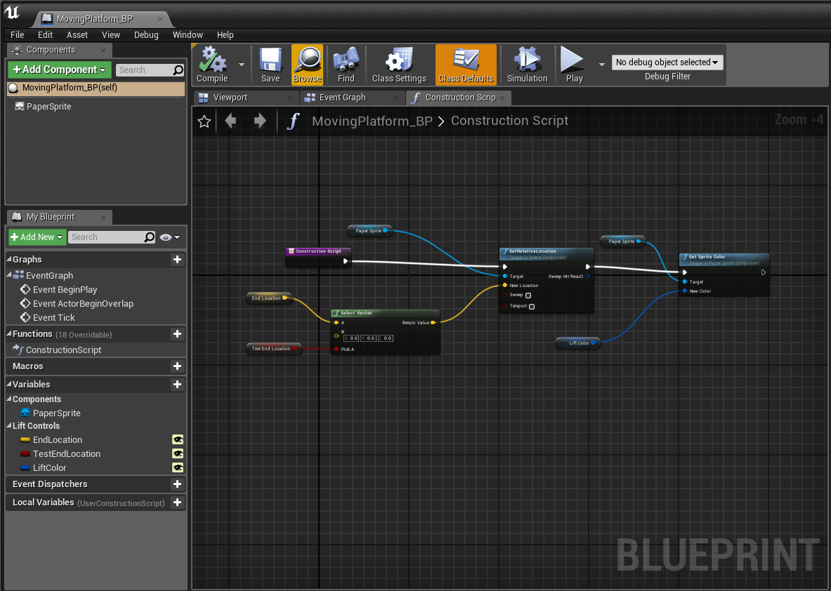 My First 2D Game in UE4: Moving Platforms and Blueprints ...