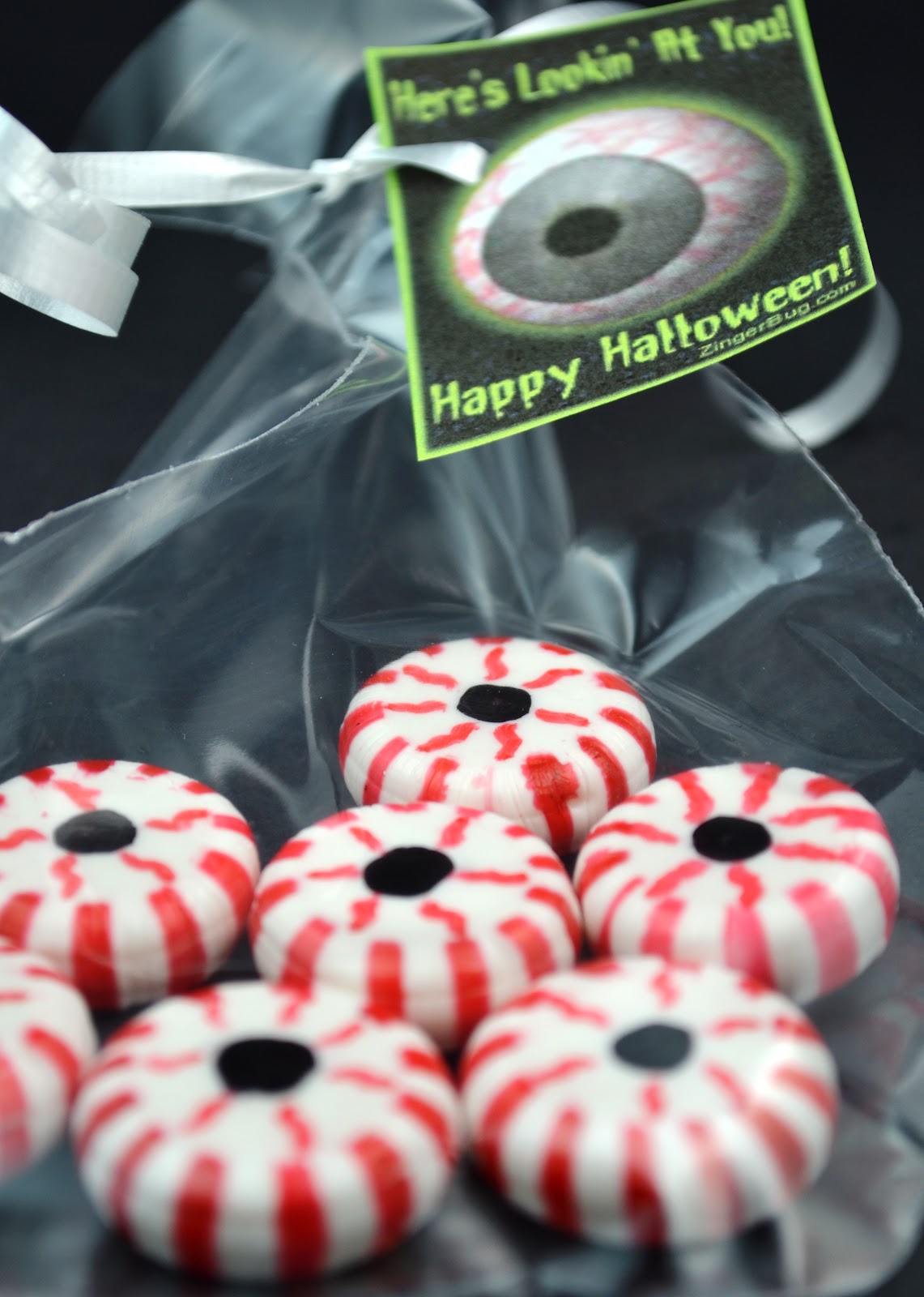 Sweetology: Spooky Starlight Mint Eyeballs + Printable Tag