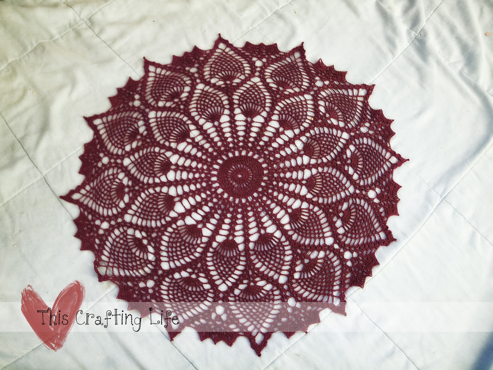 This Crafting Life: Table Topper Doily {crochet pattern}