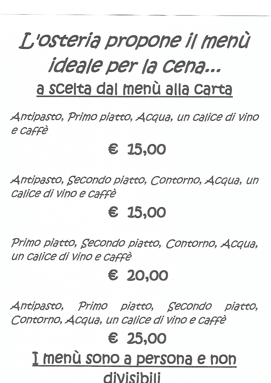 RISTORANTE VECCHIA OSTERIA IL PENTAGRAMMA: PER CHI LO DESIDERA LE ...