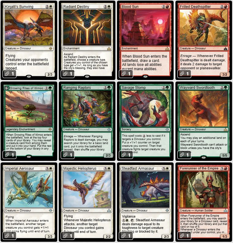 Magic the Gathering Adventures: M19 Commander Deck [3]: Gishath {Naya Dinosaurs}