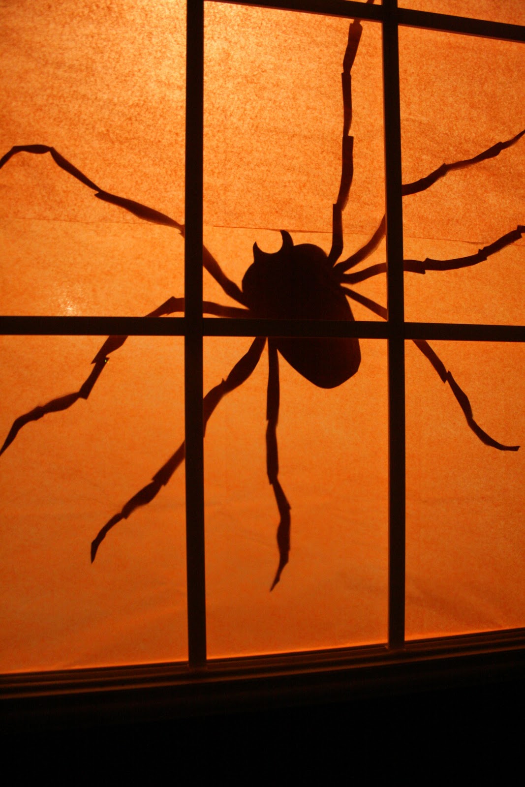 Charcoal and Crayons: Day 27: Spooky Spider Silhouette