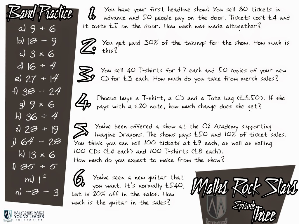 To infinity... and beyond: Maths Rock Stars Revisited