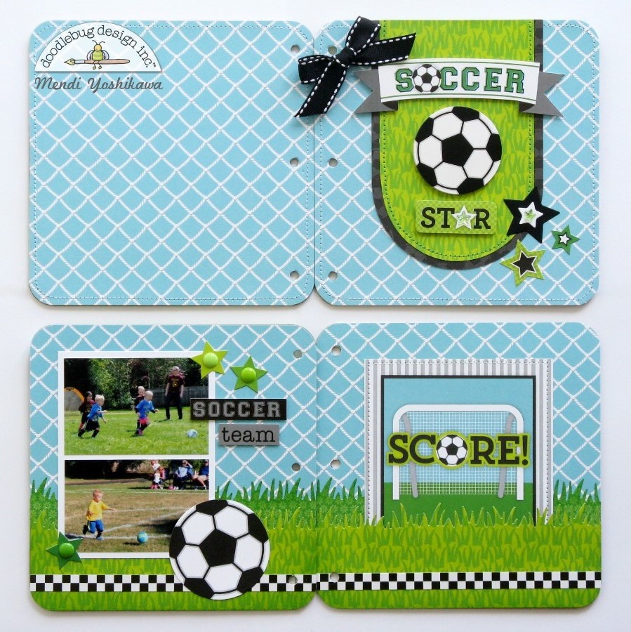 Doodlebug Design Inc Blog: Goal! Collection: Soccer Star Mini Album by ...