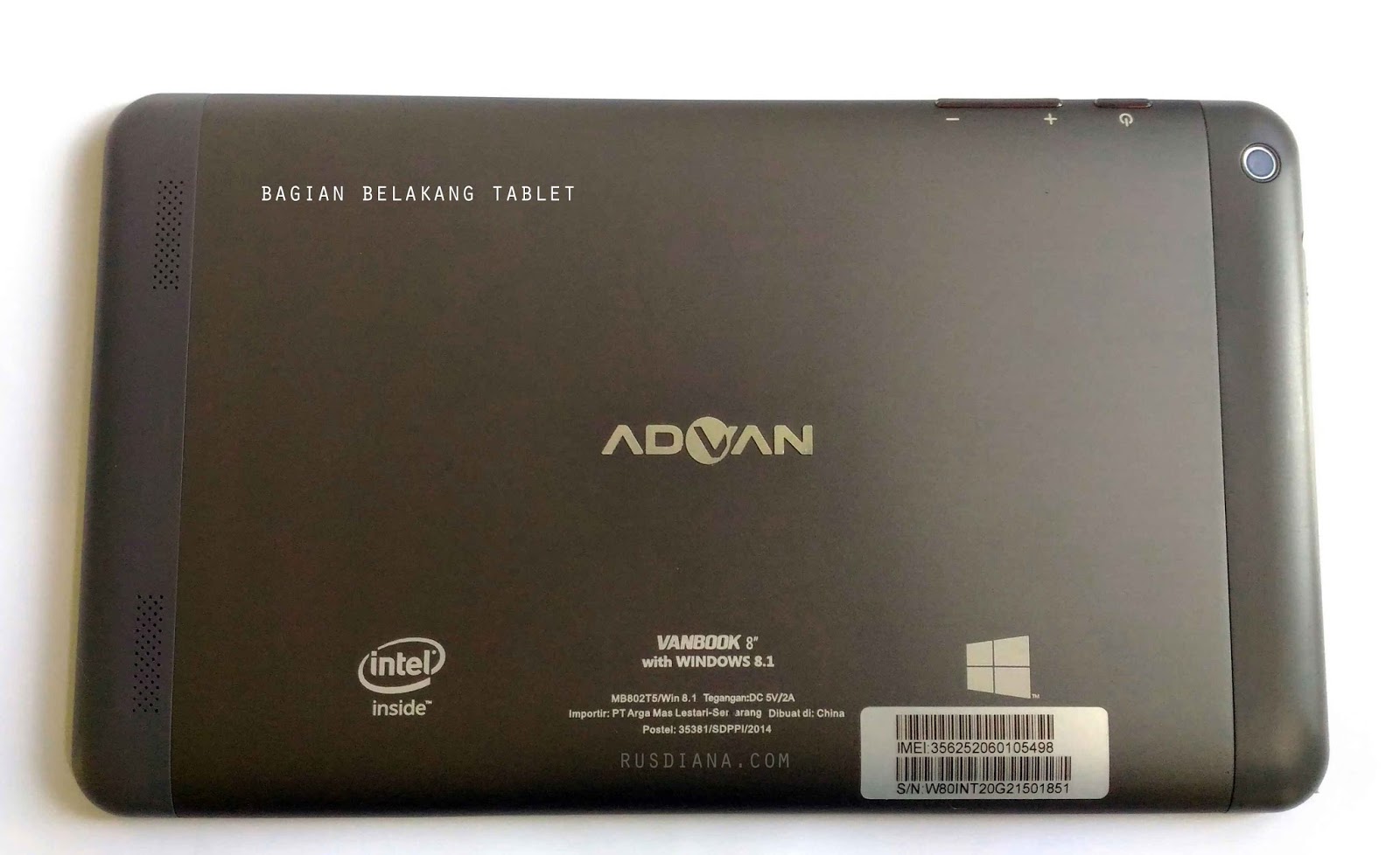 Advan Vanbook W80 Review -Tablet Windows 8 inci