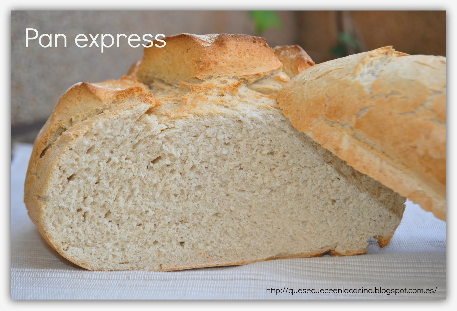 Cocina con gusto: Pan express