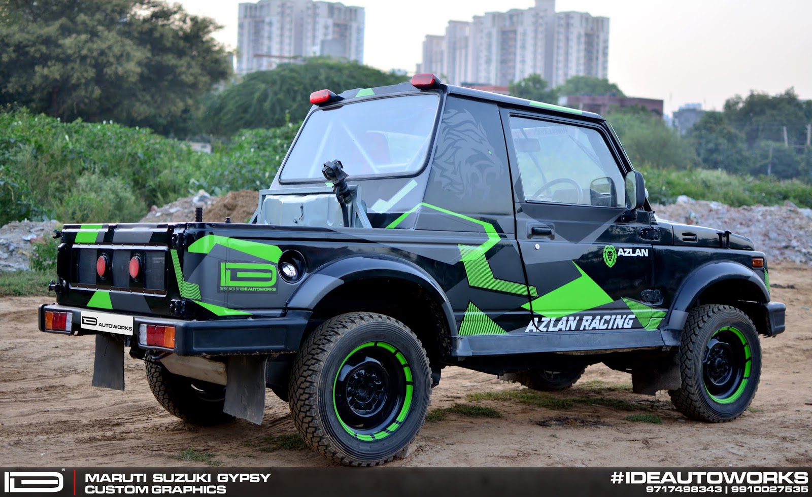 Maruti Gypsy: Custom Rally Graphics | IDE Autoworks
