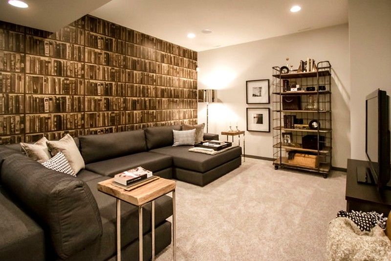 Salas decoradas en sótanos