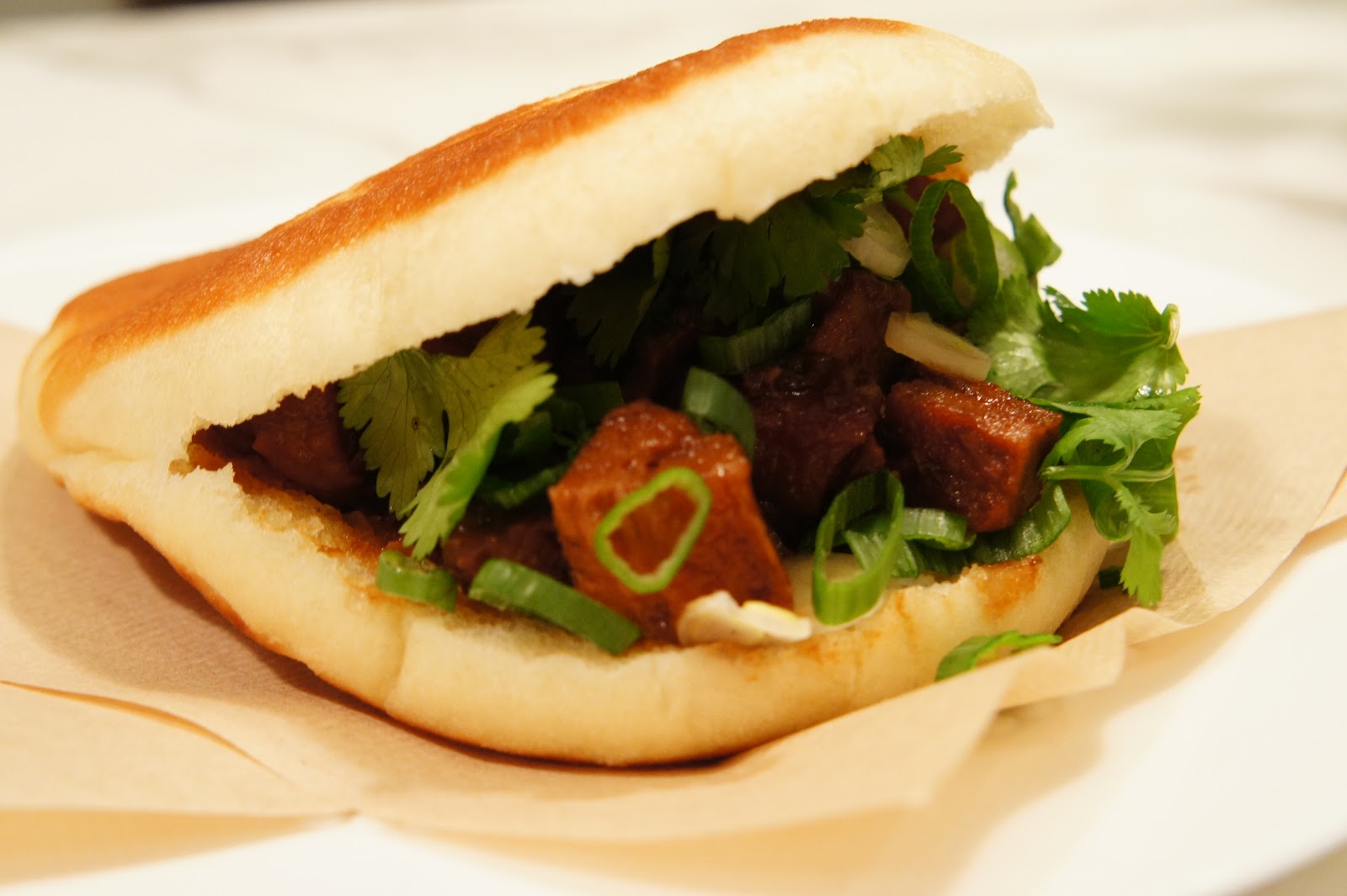 Braised Pork Belly Chinese Street Sandwich