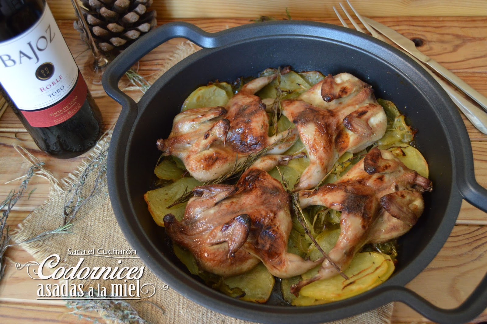 CODORNICES ASADAS A LA MIEL