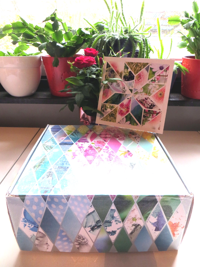 Diamond Collage Box Decoration and Card