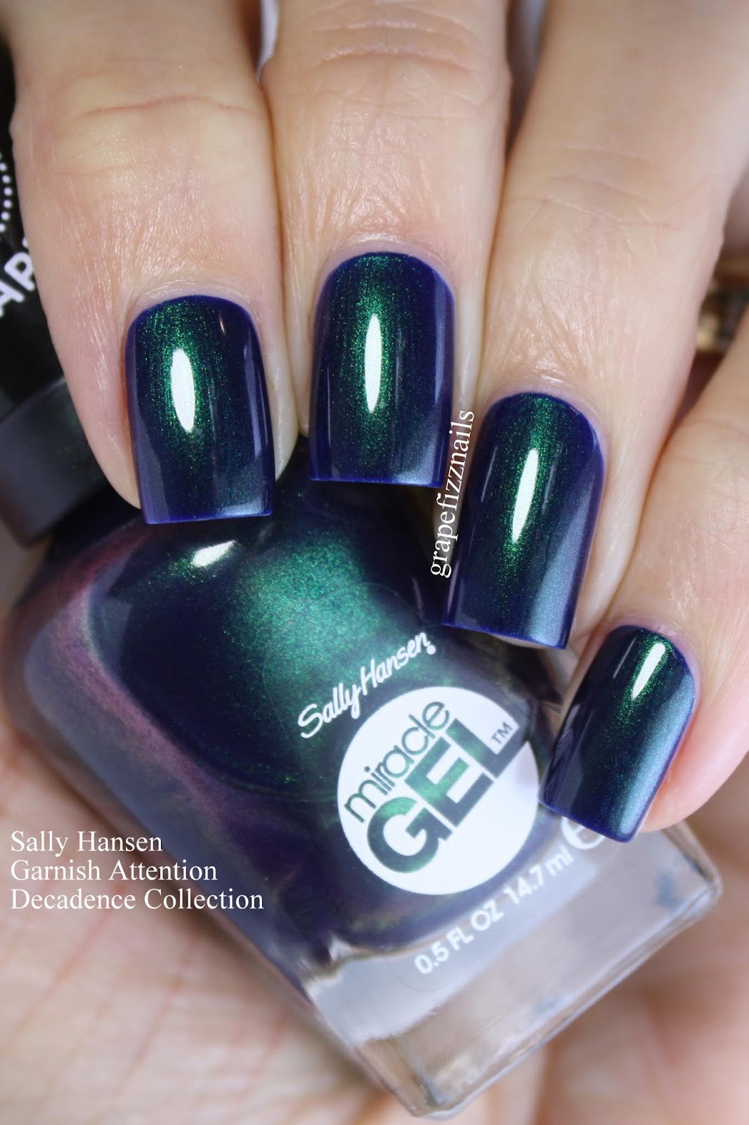 Grape Fizz Nails: Sally Hansen Miracle Gel Decadence Collection 2018