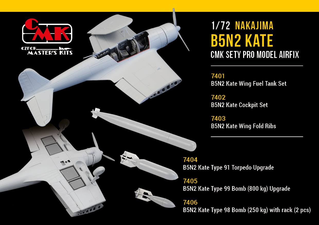B5N2 Kate resin sets - wingfold, cockpit and armament - Special Hobby ...