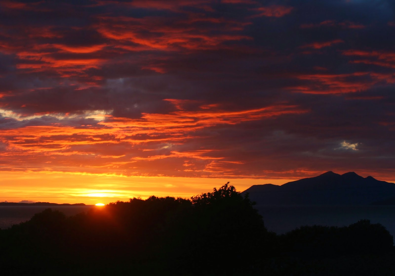 A Kilchoan Diary: Last Night's Sunset