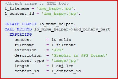 Image in Mail body in ABAP | SAP Online Guides