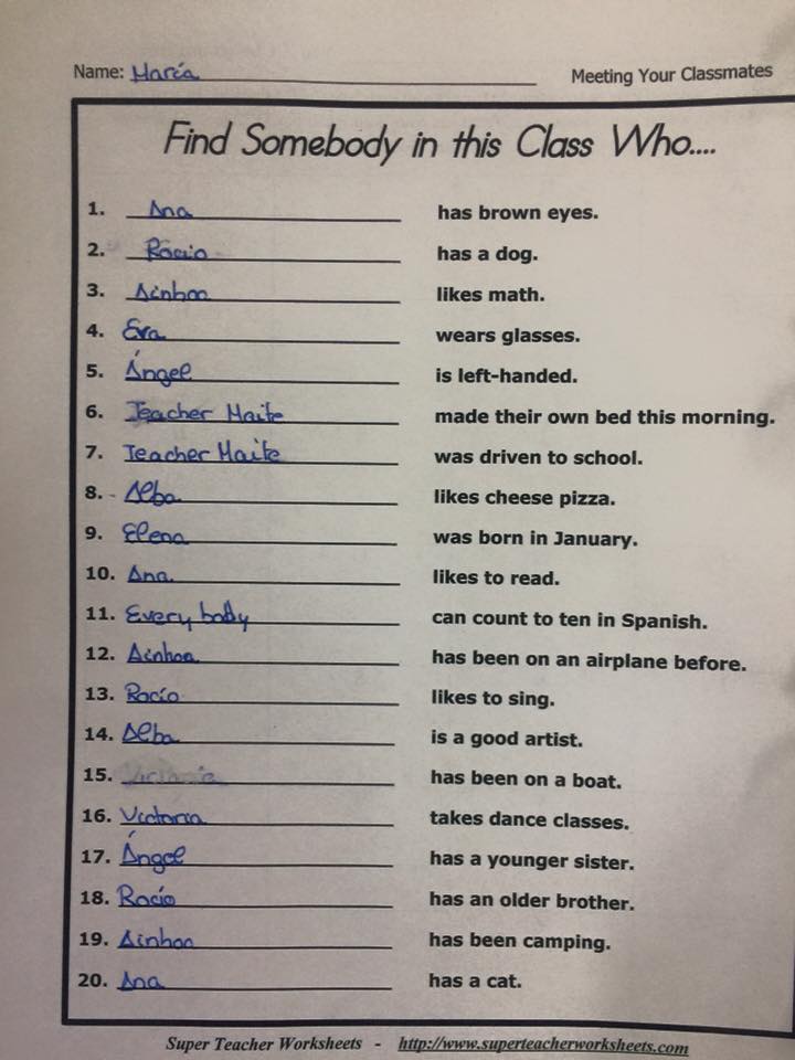 OUR ENGLISH CLASS: septiembre 2015