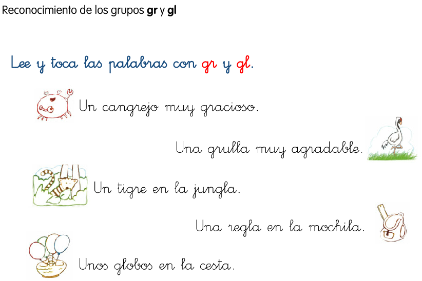 1º del cole Joaquín Blume: Repasamos la GR y GL