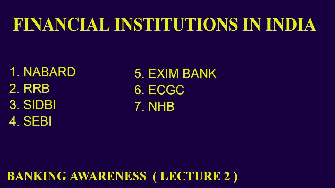 All India Financial Institutions