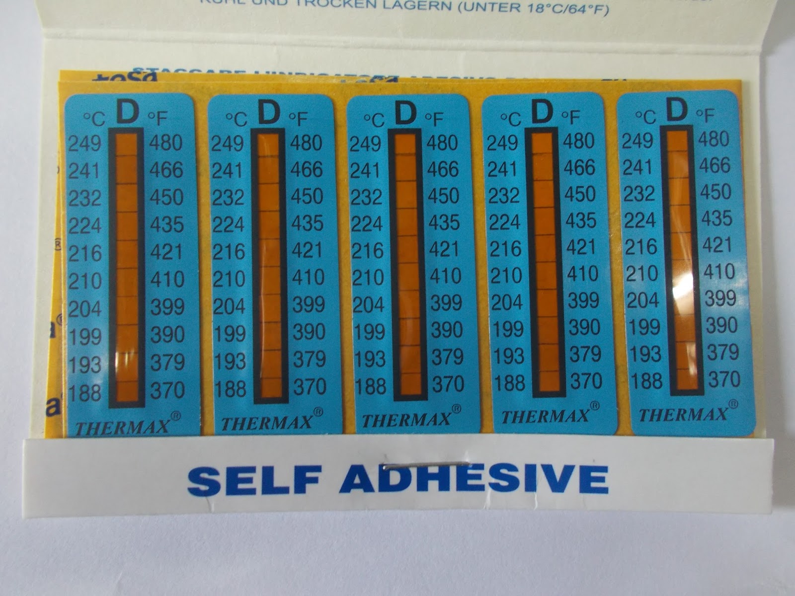 sciencetific products: THERMAX Temperature Label