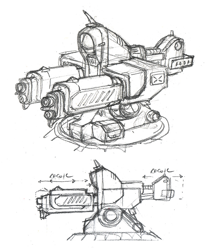 Les Sketcheurs Cosmiques: TURRET SKETCH