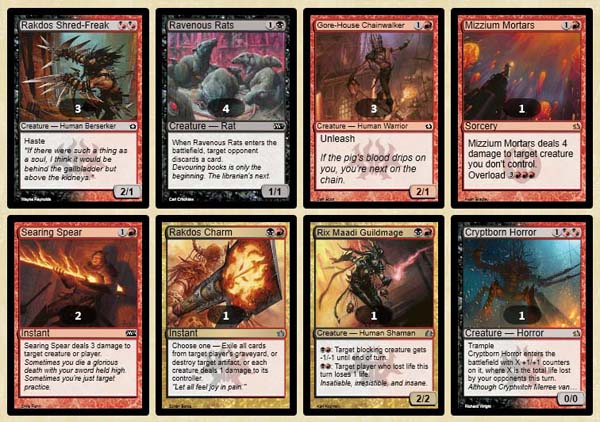 Magic the Gathering Adventures: ISD+RTR Rakdos Deck Online