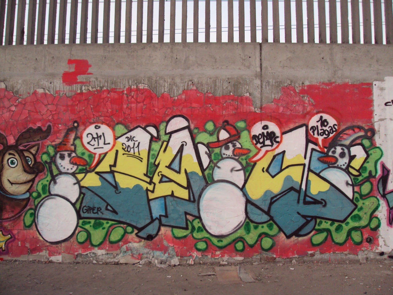 LUIS CAOTICO: GRAFFITI SAN JUAN DE MIRAFLORES 2011