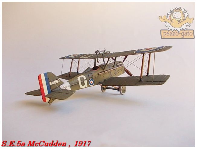 modelismo de peazo-gato: S.E.5a del Capt , James McCudden 1917