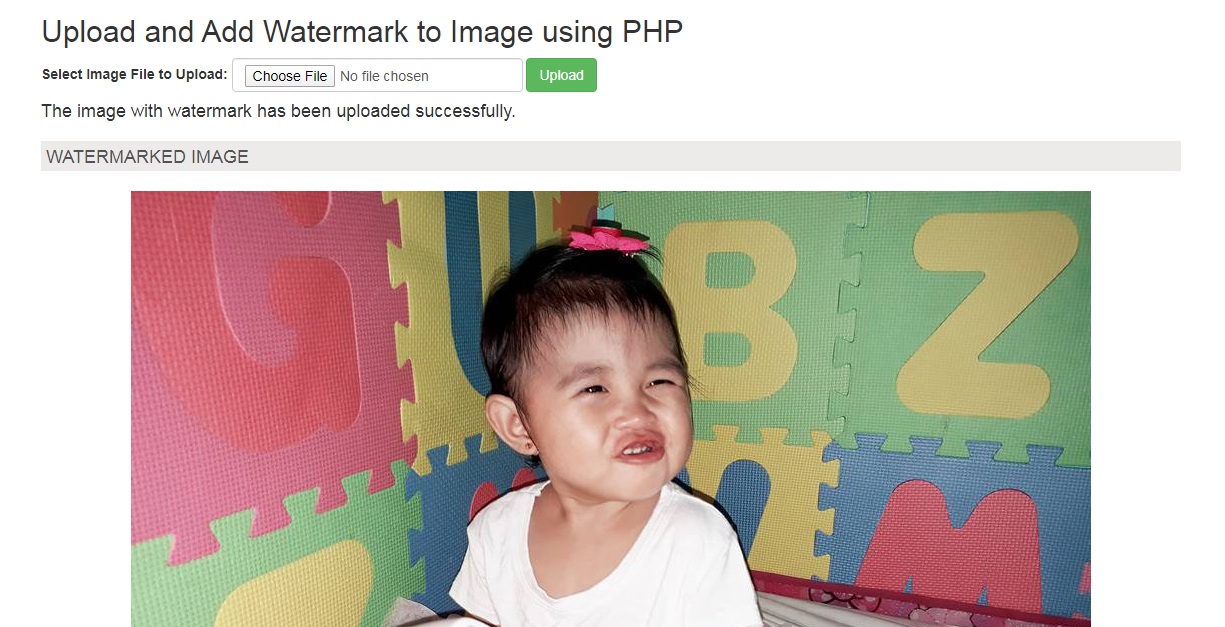 Upload and Add Watermark to Image using PHP | Tutorial101