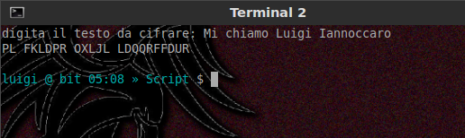 LUBIT LINUX: Il Codice di Cesare [Brevi Esercizi]