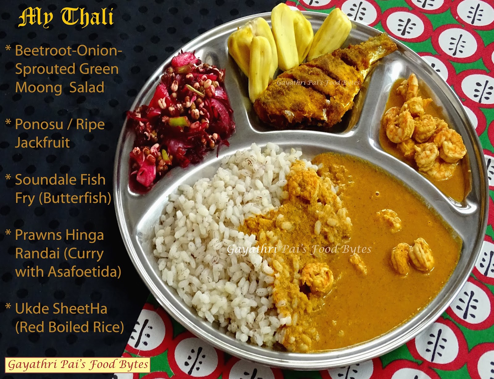 Gayathri Pai's Food Bytes: My Fish Thali 108.
