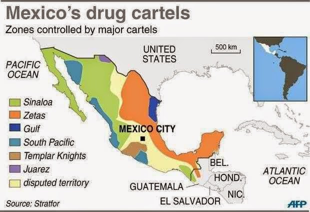 Frightening Drug Cartel Maps of Mexico - Free Printable Maps