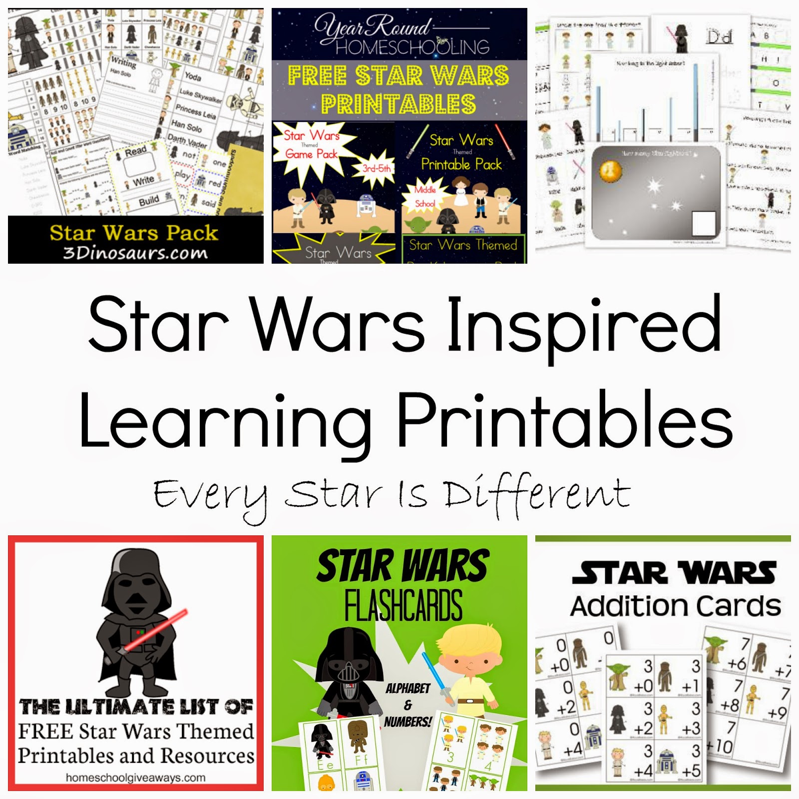 FREE Disney Inspired Learning Printable Packs & Activities - Every Star ...