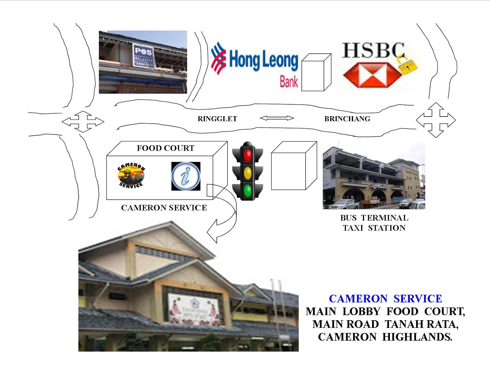 CAMERON SERVICE / MOUNTAIN TOUR & TRAVEL SDN. BHD.: 31 - Map of Cameron ...